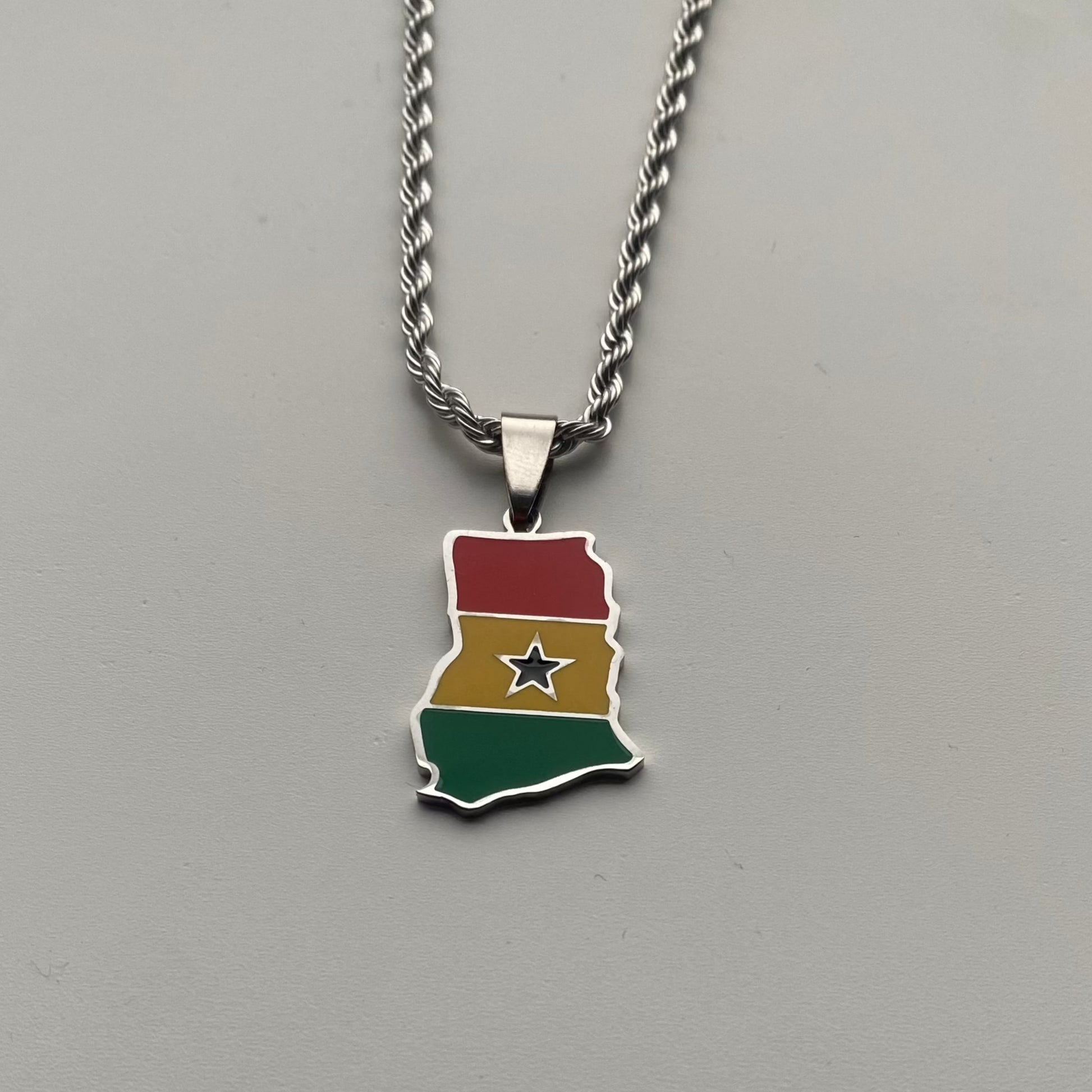 Ghana Necklace - Flag – Loussra Jewels