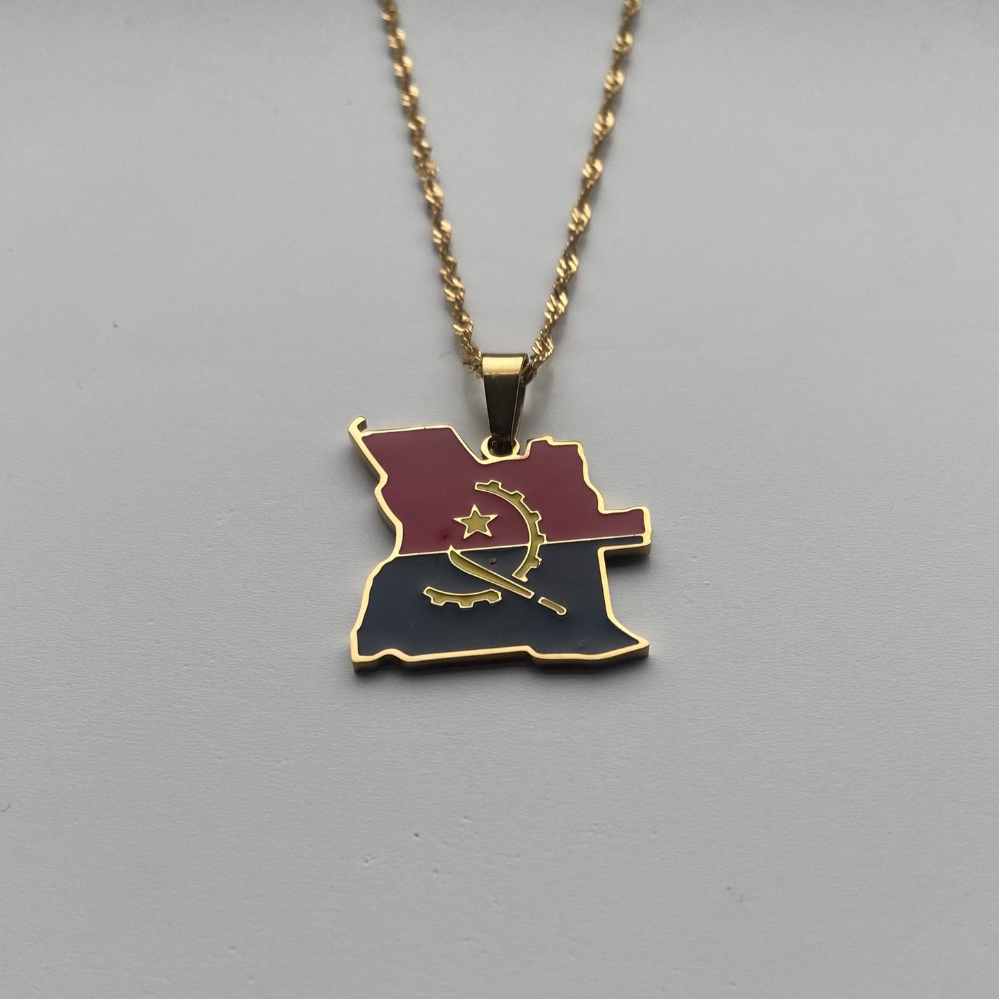Angola Necklace - Flag – Loussra Jewels