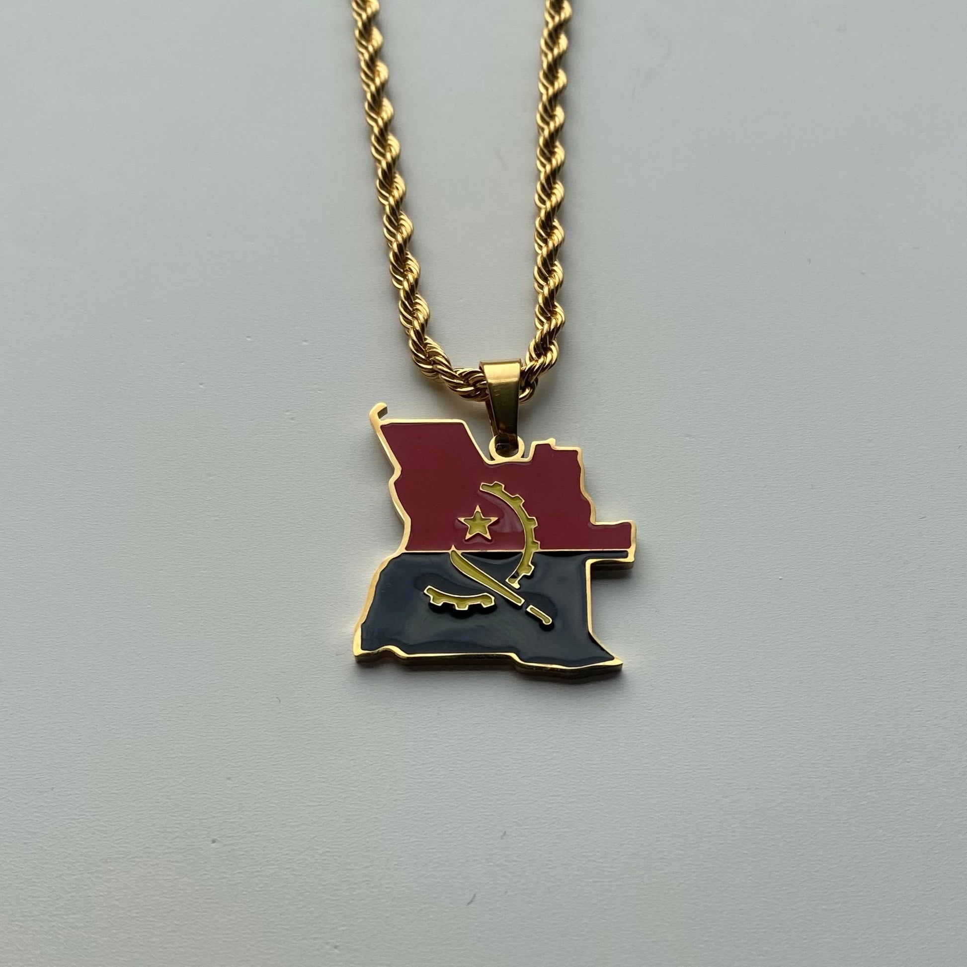 Angola Necklace - Flag – Loussra Jewels