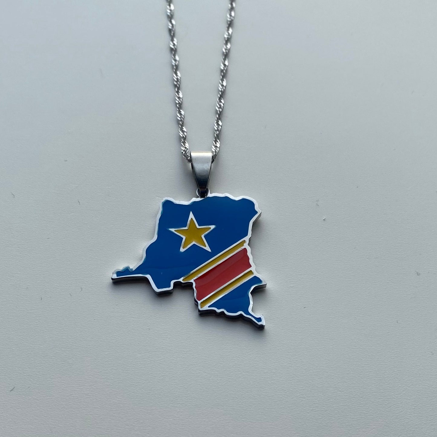 DRC Congo ketting - Vlag – Loussra Jewels